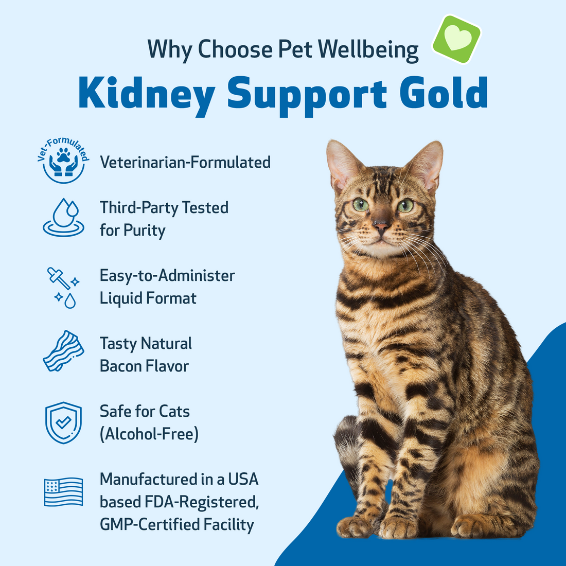 Kidney Support Gold - for Healthy Kidney Function in Cats | Pet Wellbeing
