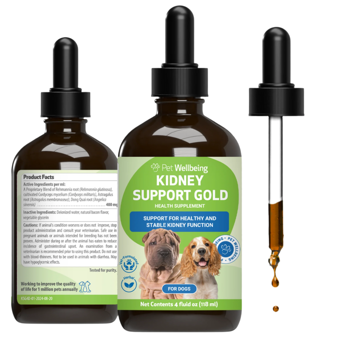 Kidney Support Gold - for Healthy Kidney Function in Dogs | Pet Wellbeing