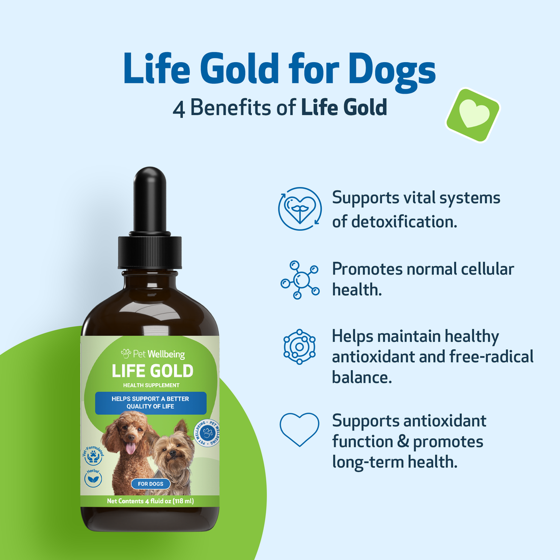 Life Gold - Immune, Antioxidant, and Detoxification Support for Dogs ...