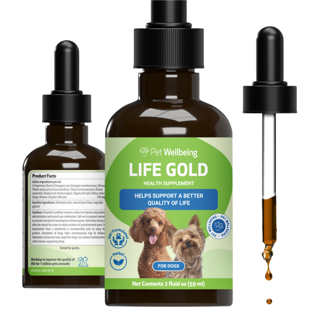 Life Gold - Immune, Antioxidant, and Detoxification Support for Dogs ...