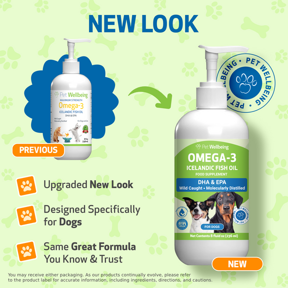 Omega-3 Icelandic Fish Oil - Fatty Acids EPA & DHA for Dogs | Pet Wellbeing